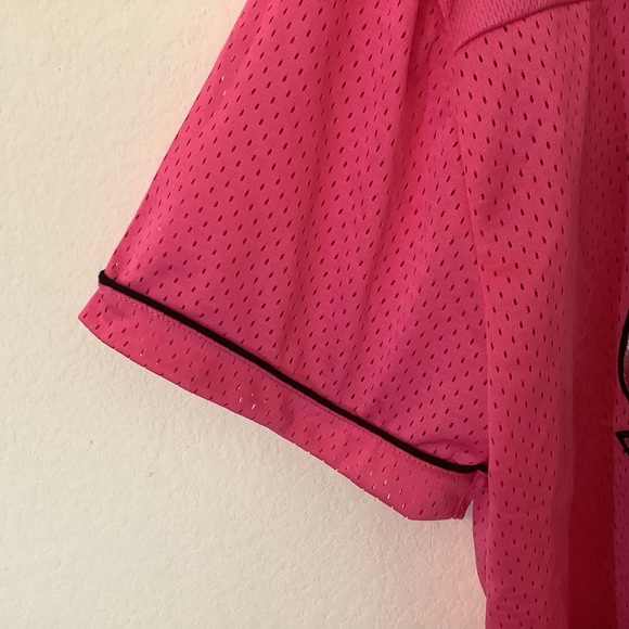 Mattel | Tops | Mattel Barbie Malibu 59 Women Xl Crop Jersey Pink And ...